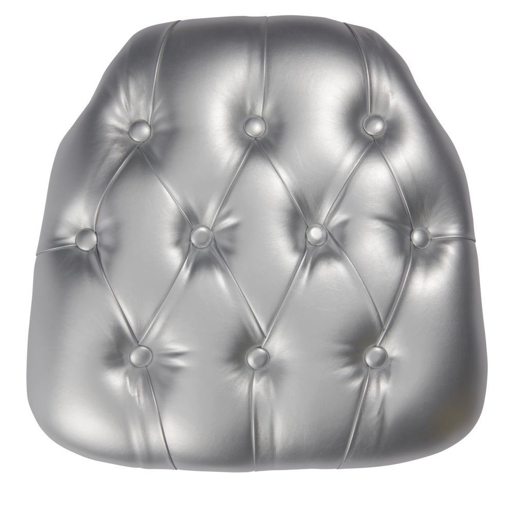 Products | Hard Chair Pad Tufted, Silver