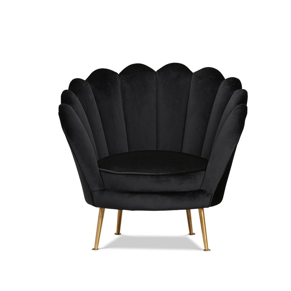 Products | Ariel Accent Chair - Velvet Black